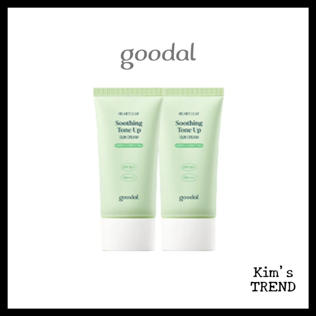 [goodal] 1+1 Heartleaf Soothing Tone Up Sun Cream SPF50+ PA++++ (50ml ...