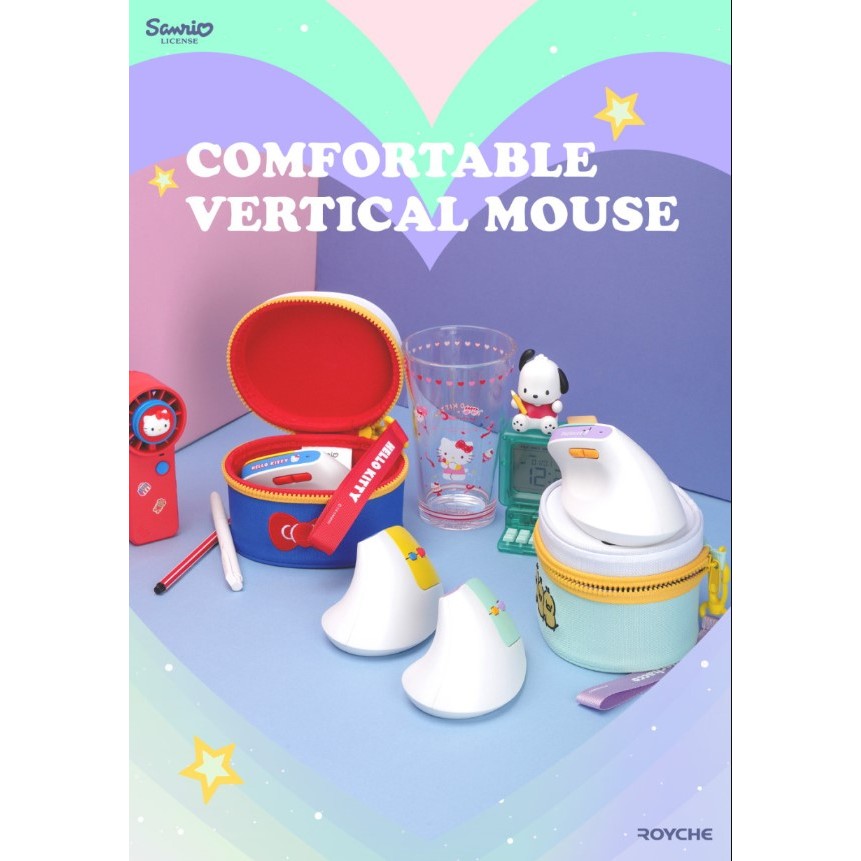 Sanrio x Royche Collaboration Wireless Vertical Mouse Noiseless ...