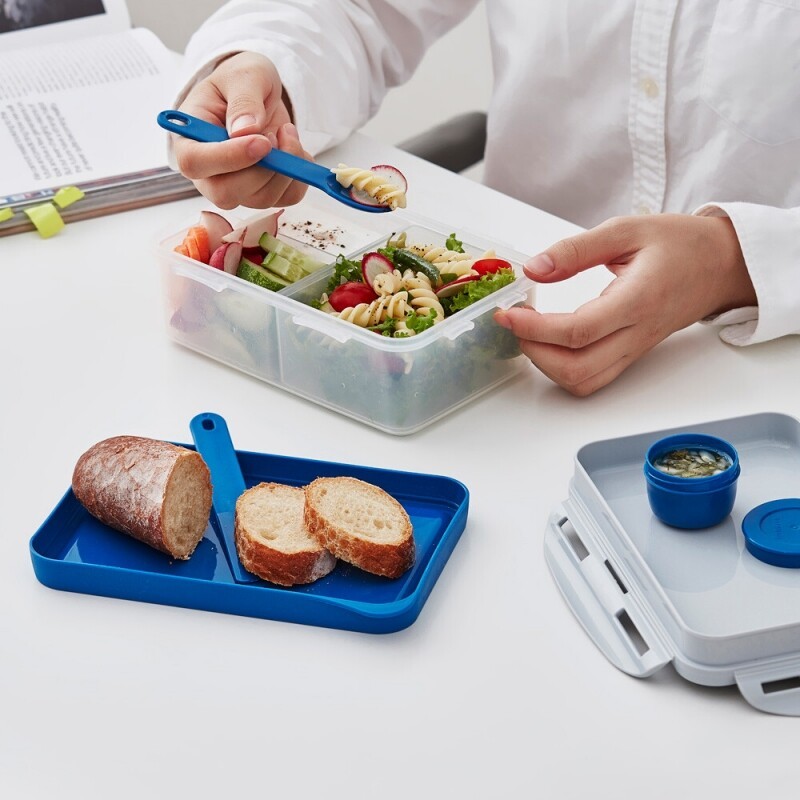 LocknLock TO-GO 3-Compartment Lunch Box 1L BPA Free To Go Divider Salad ...