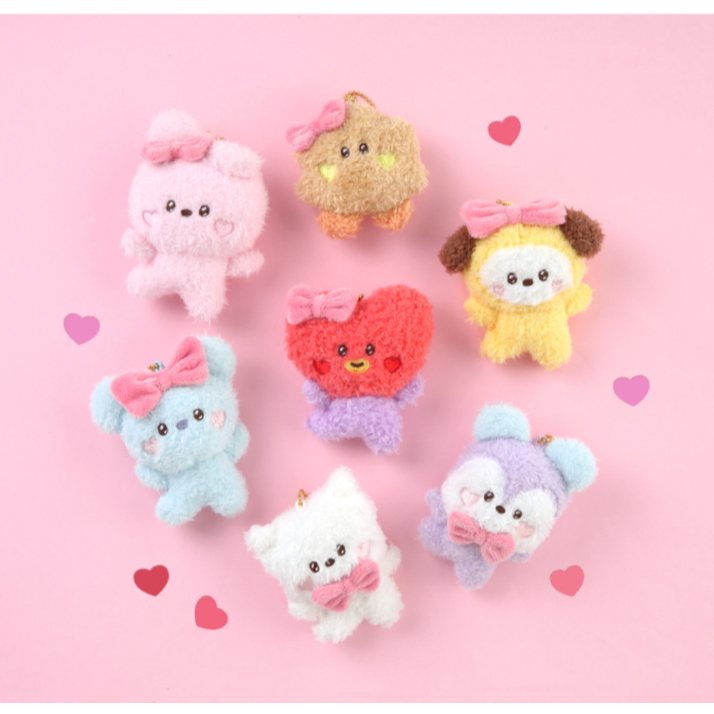 BTS BT21 Official minini LOVELY PLUSH Doll Keyring Authentic | Shopee Malaysia