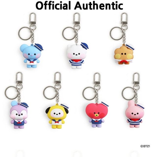 BTS BT21 Official minini MARINE Figure Keyring Authentic | Shopee Malaysia