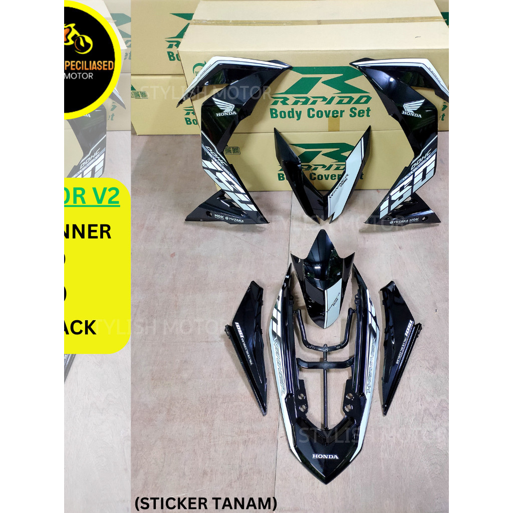 HONDA RS150 RS150R V1/V2 RAPIDO BODY COVERSET WINNER DESIGN VIETNAM ...