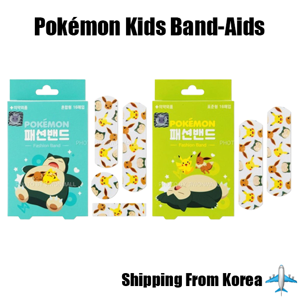 Pokémon Fashion Kids Band-Aids Plaster Bandages 16 sheets per box ...