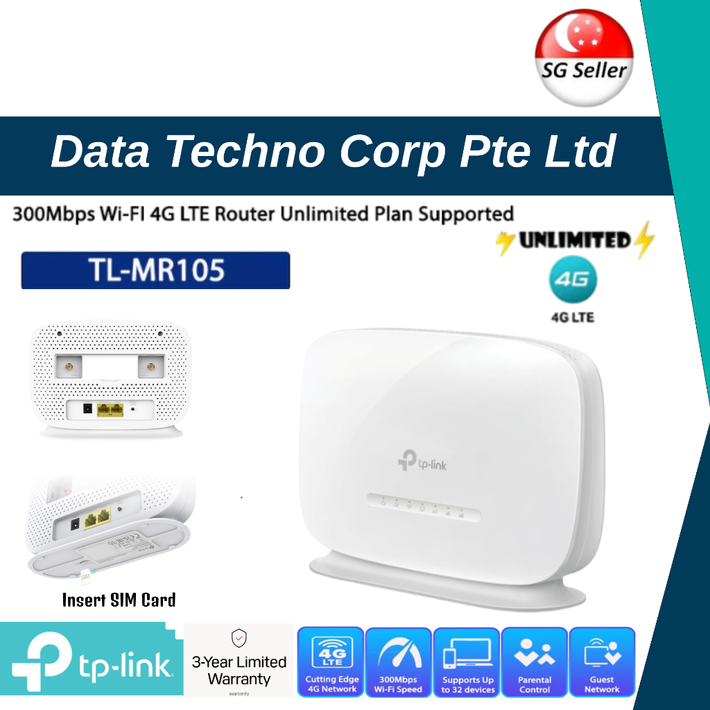 SG Local - TPLINK TL-MR105/MR505 4G/4G+ LTE Wireless Wi-Fi N300/AC1200 ...