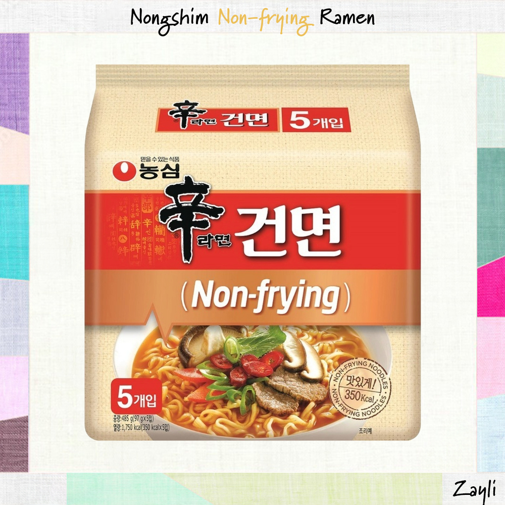 [NONGSHIM] Non-frying Shin Ramen Light 5-Pack｜Low Calorie Korean ...