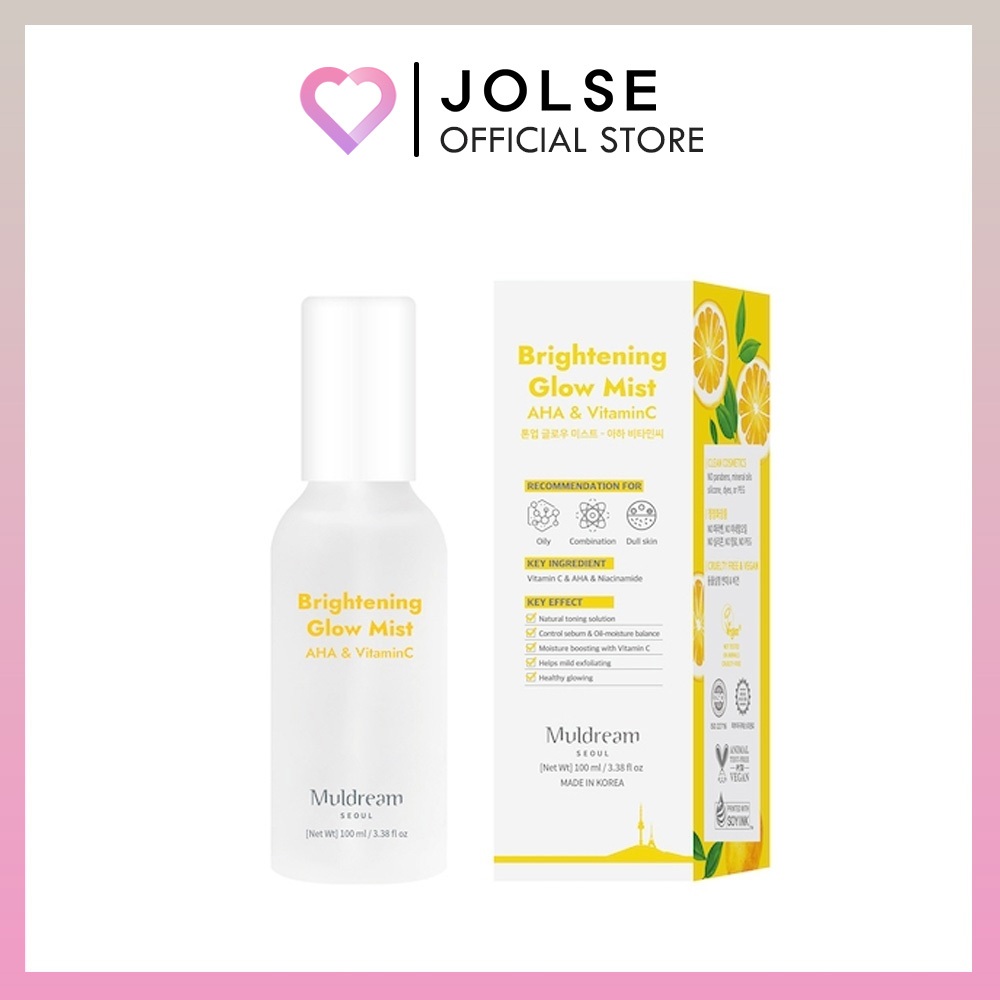 Muldream Brightening Glow Mist AHA & Vitamin C 100ml | Shopee Malaysia