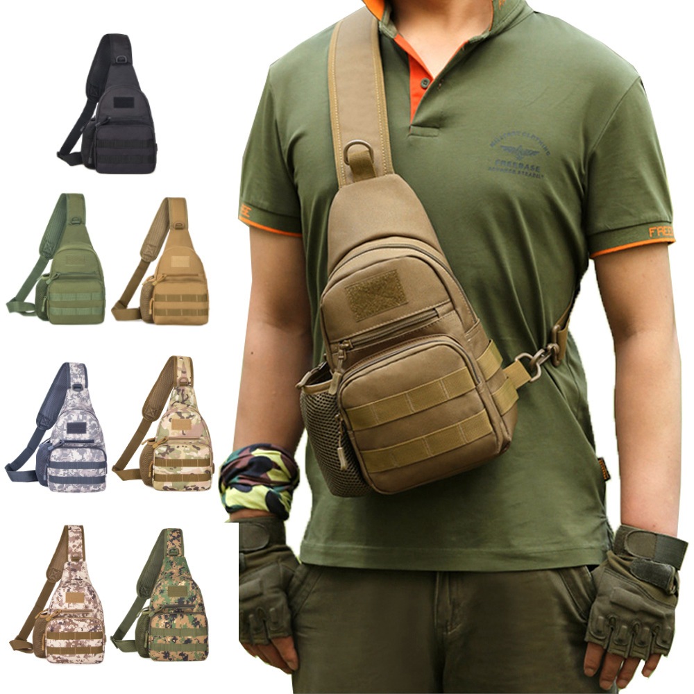 Tactical Sling Bag Pack, Military Molle Shoulder Sling Backpack for Men ...
