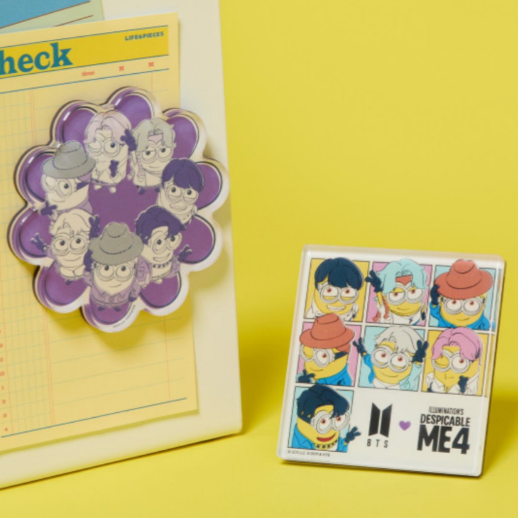 BTS x Despicable Me 4 BTS X DM4 ACRYLIC MAGNET | Shopee Malaysia