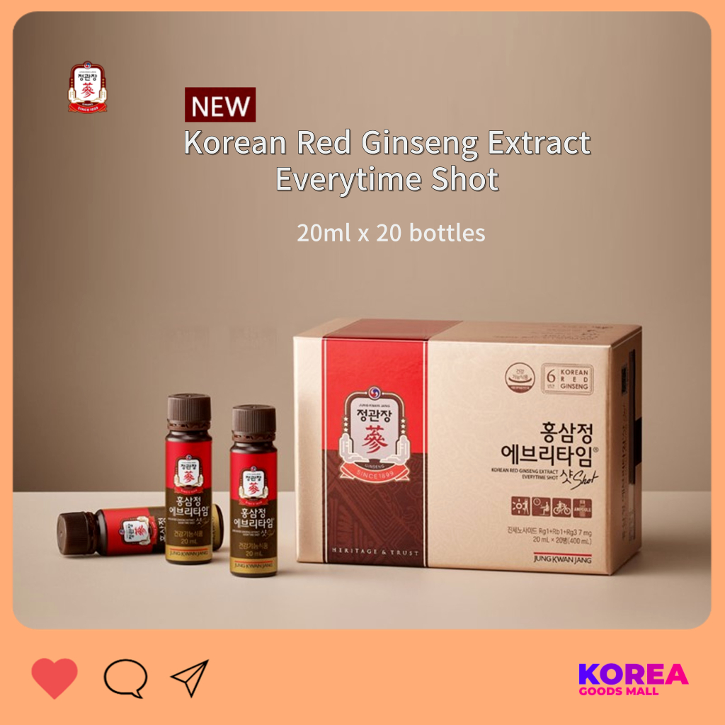 Cheong Kwan Jang Korean Red Ginseng Extract Everytime Shot, Jung Kwan ...