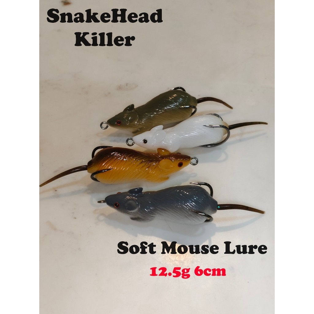 SL008-Soft Mouse Lure/ Snakehead Killer Topwater Fishing Lures Ikan ...