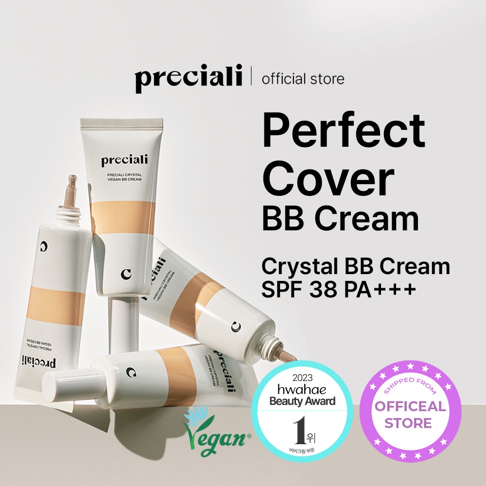 [PRECIALI] Crystal Vegan BB Cream 40ml | Shopee Malaysia