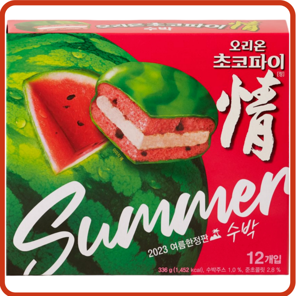 Orion Choco Pie Jung Watermelon 336g from korea | Shopee Malaysia