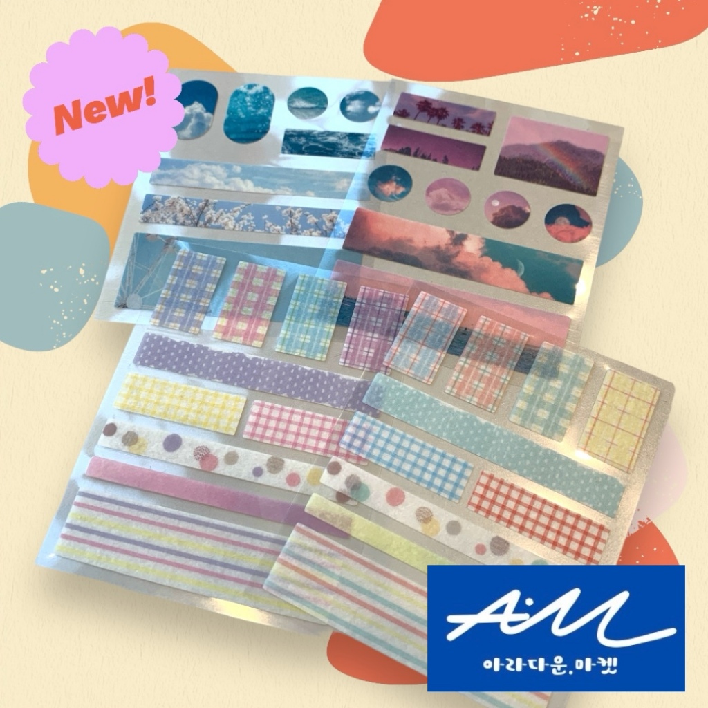 [KOREA DESIGN] DAISO KOREA Masking tape seal sticker, Dakku sticker ...