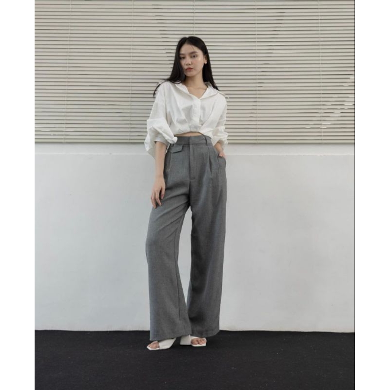 Oro Pants - Women's Highwaist Loose Pants Trousers | Shopee Malaysia