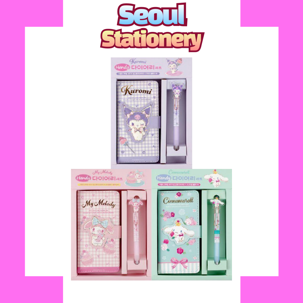 (Diary 2025)[Korea Shipping] Sanrio Handy Diary + Ballpoint Pen Set ...