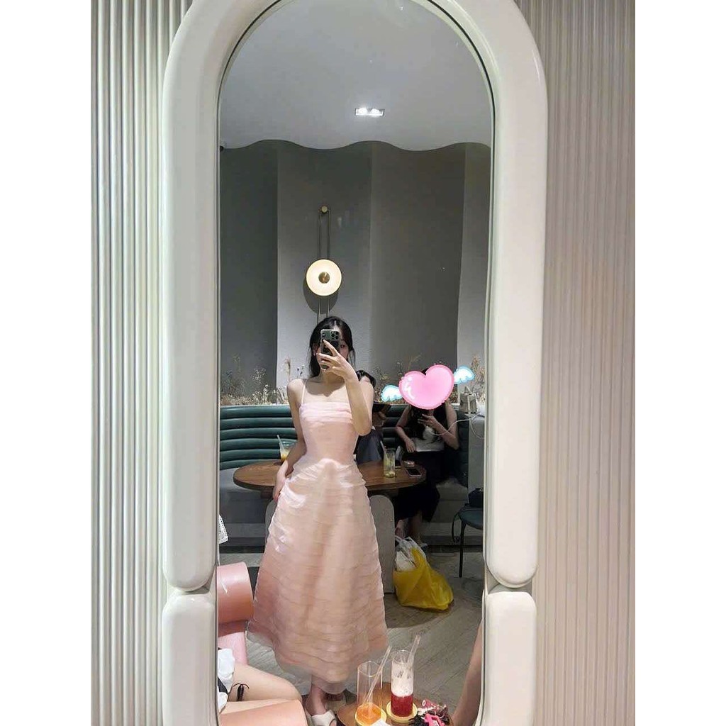 Citron-pink layered princess Loatia dress - real photo taken by the ...