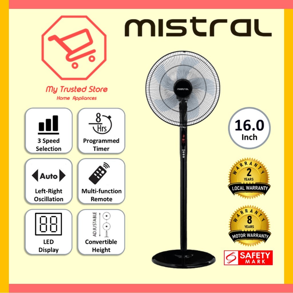Mistral 16" Stand Fan with Remote Control (MSF041R) | Shopee Malaysia