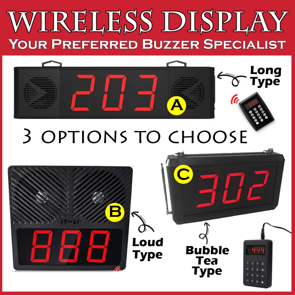 Brand New Wireless Queue Management System | 3 options to choose from ...