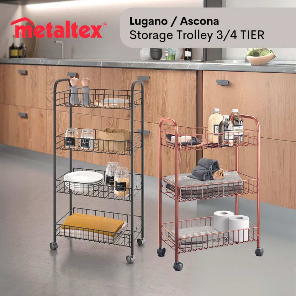 SG Metaltex Lugano Ascona Rust Resistant Kitchen Movable Storage ...