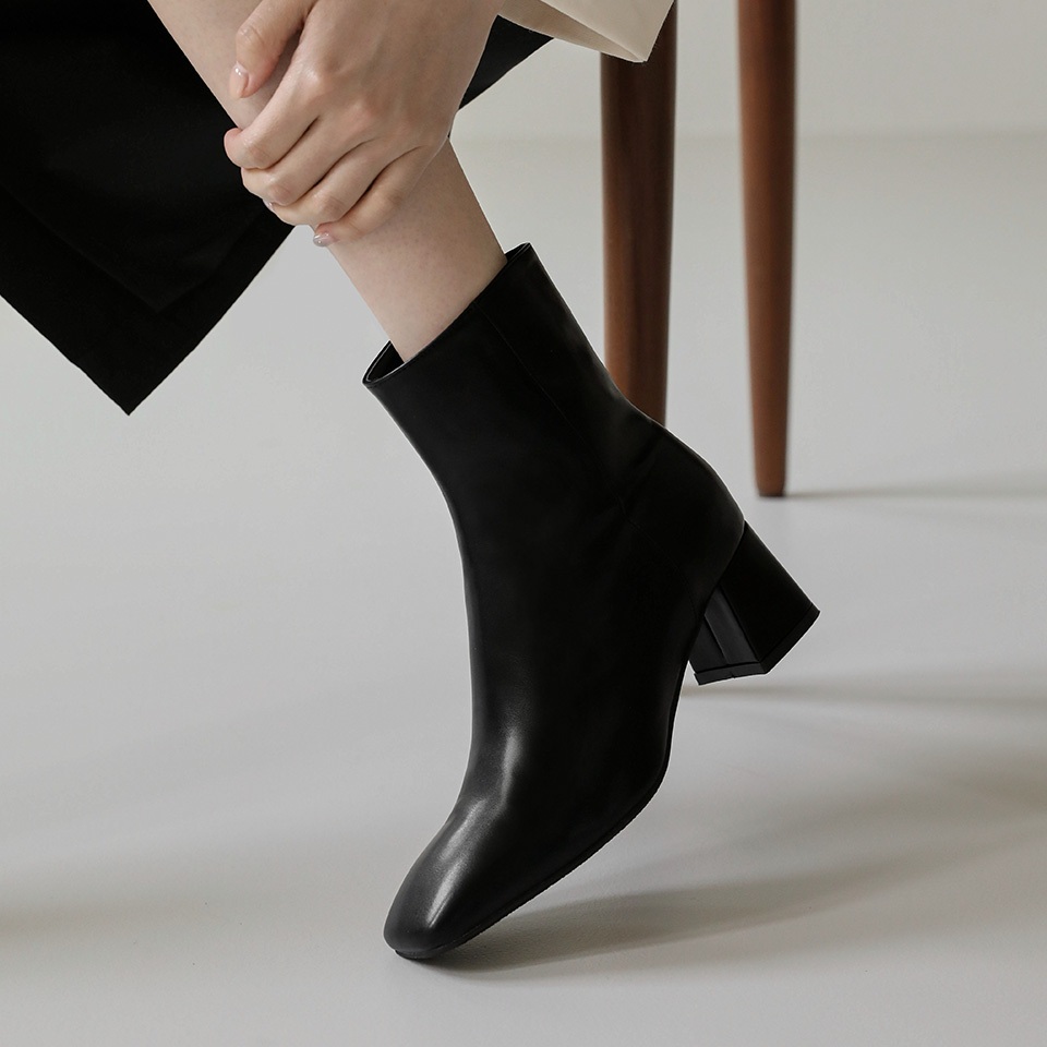 [SAPPUN] Rufia Square Ankle Boots (5cm) | Shopee Malaysia