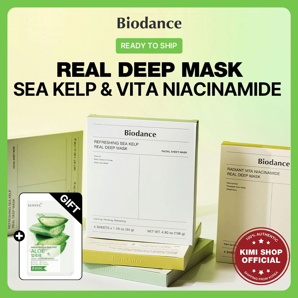 [BIODANCE] Refreshing Sea Kelp & Radiant Vita Niacinamide Real Deep ...