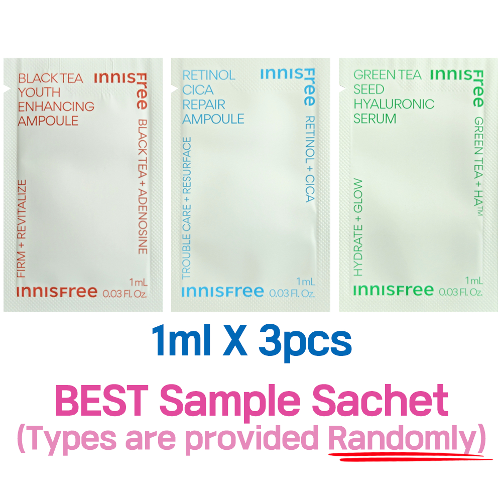 INNISFREE BEST Sample Sachet (1ml X 3pcs) Randomly provided | Shopee ...