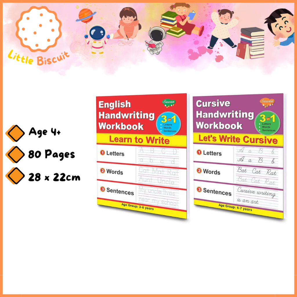English Handwriting Exercise Book/Alphabets/Cursive Handwriting/Tracing ...