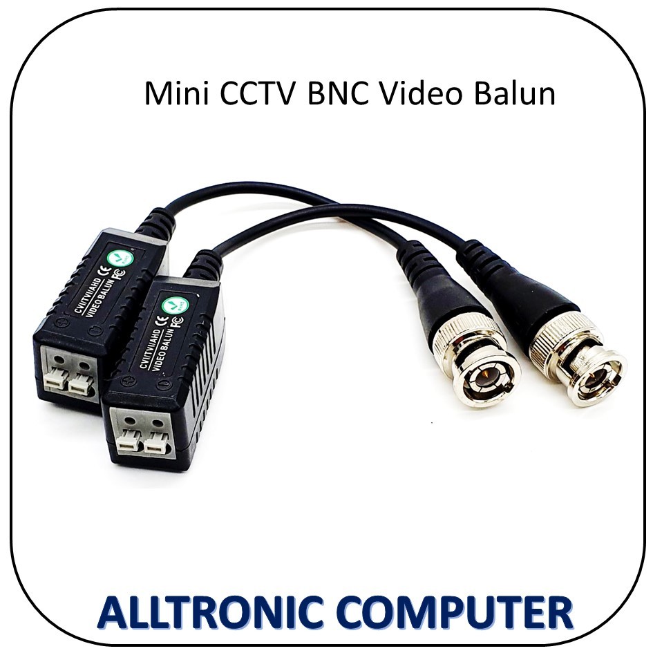 HD-CVI/TVI/AHD Passive Video Balun / Mini CCTV BNC Balun | Shopee Malaysia