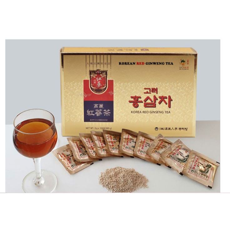 Korean No.1 Red Ginseng Mild Instant Tea Bag Pack 100 Packets Made in ...