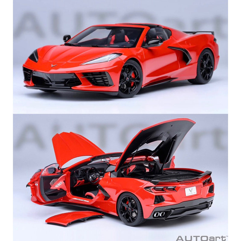 AUTOart 1:18 Chevrolet Corvette C8 Stingray 2020 Torch Red | Shopee ...