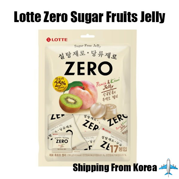 [LOTTE] LOTTE ZERO Fruit Jelly Mini 238g 17 pieces Korean Low-Calorie Snack | Shopee Malaysia