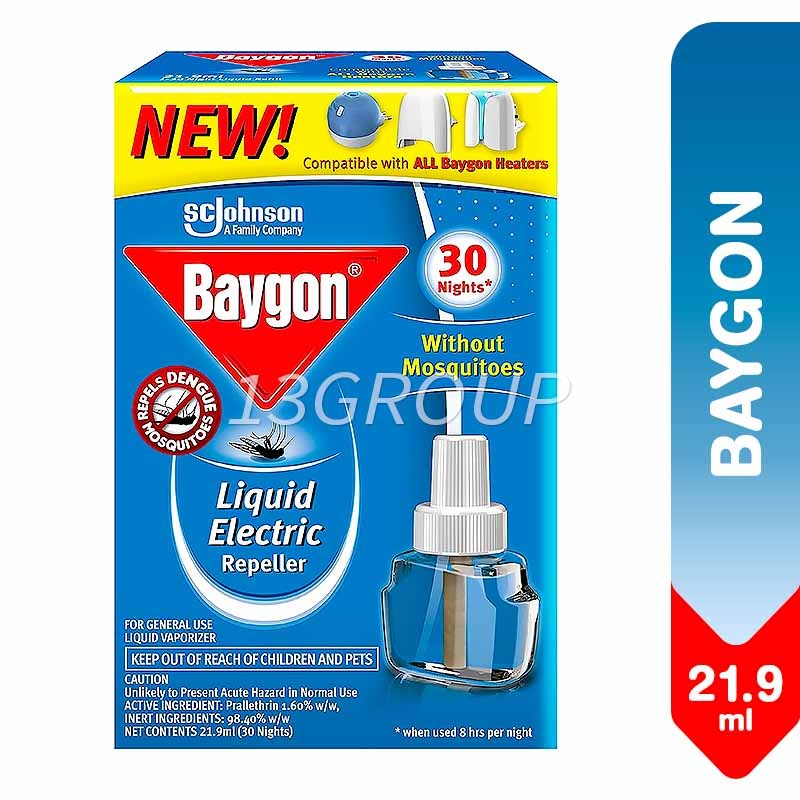 Baygon Liquid Electric Repeller Refill Pack / Mosquito Repellent, 21 ...