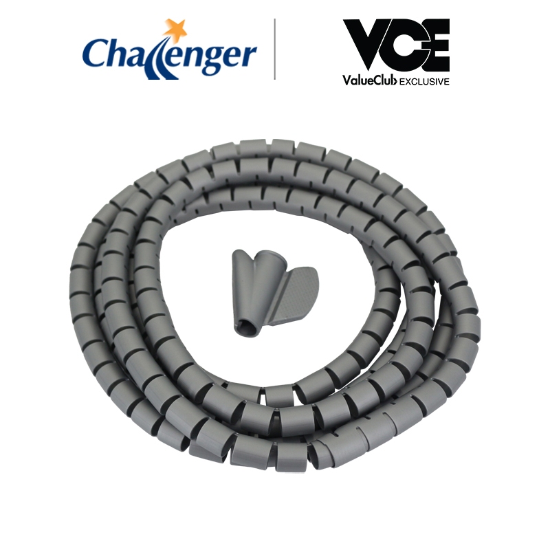VCE VE-ACC58 Cable Winding Pipe (10mm) - (Black/Silver) | Shopee Malaysia