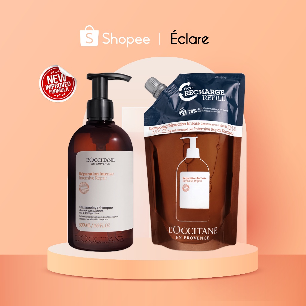 Shopee x L'Occitane 2.2 Brand Box - [New] Intensive Repair Kit - Shampoo & Eco-Refill Duo Set ...