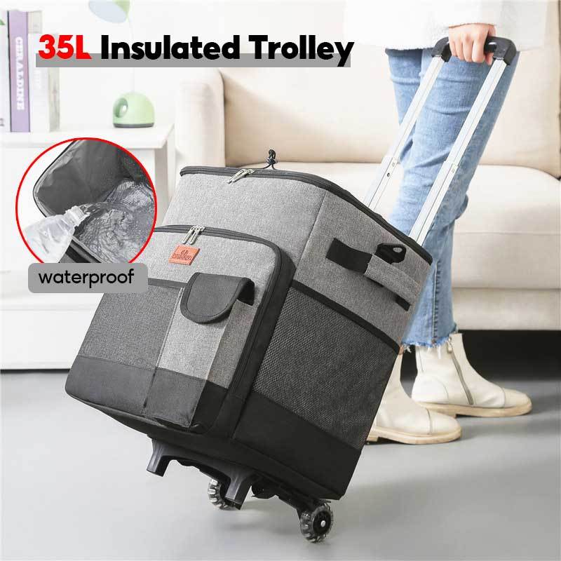 EmmAmy Insulated Trolley Box/Bag waterproof Refrigerated Trolley ...