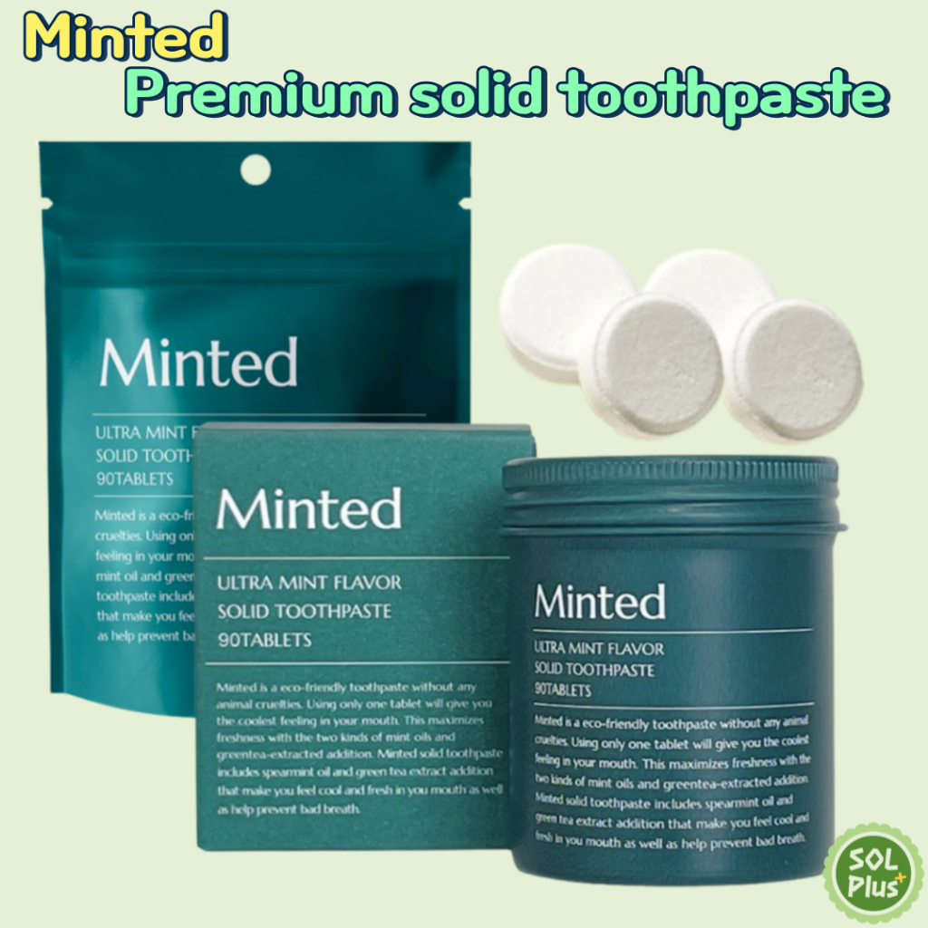 Korea Minted Ultra mint solid toothpaste bad breath gums dry mouth ...
