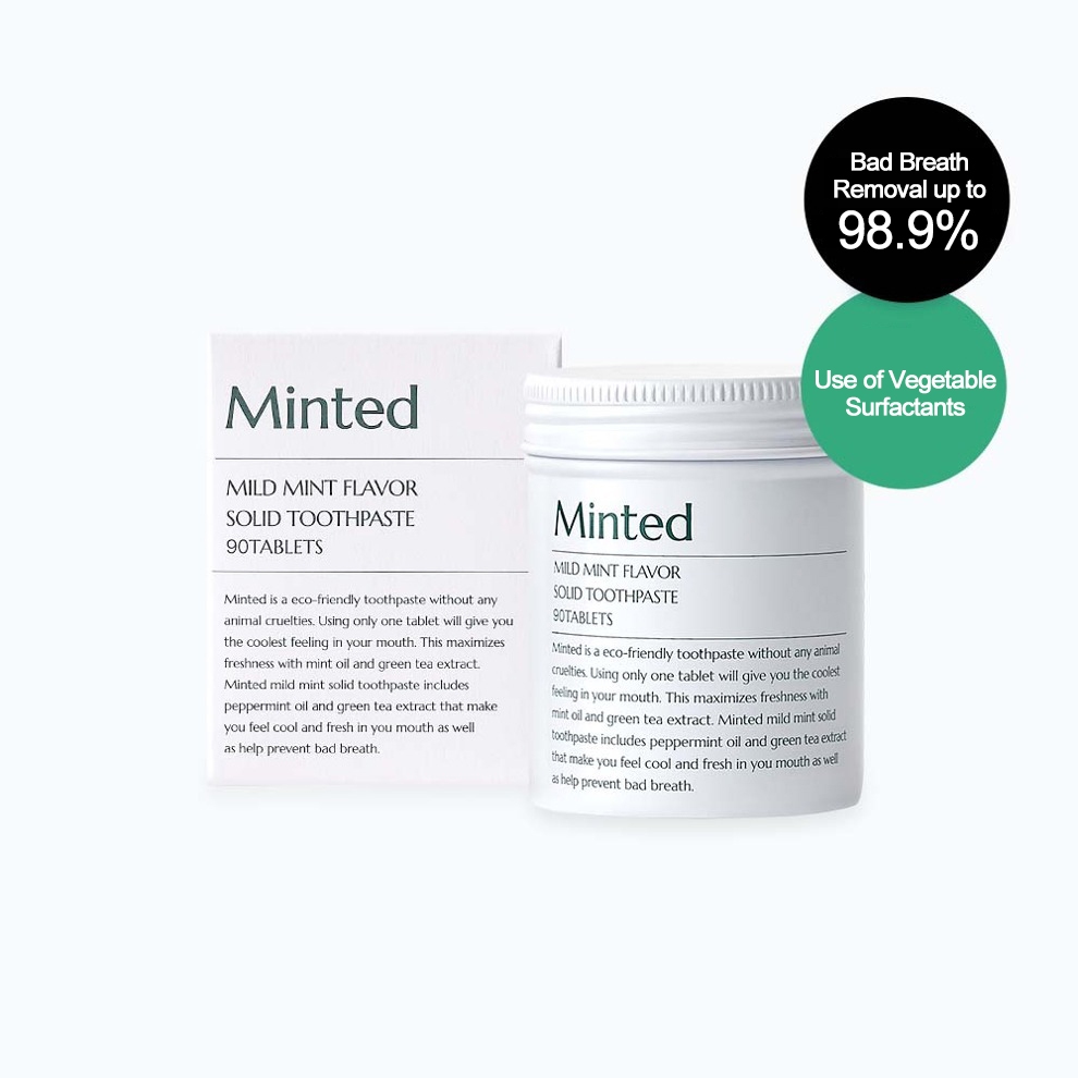 Minted Mild Mint Flavor Solid Toothpaste 90 Tablets (1~4p) | Shopee ...