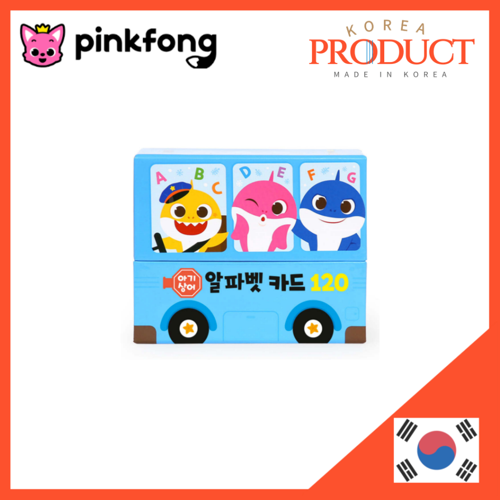 PINKFONG Baby Shark Alphabet Flashcards 120 Cards Preschool Flashcards ...