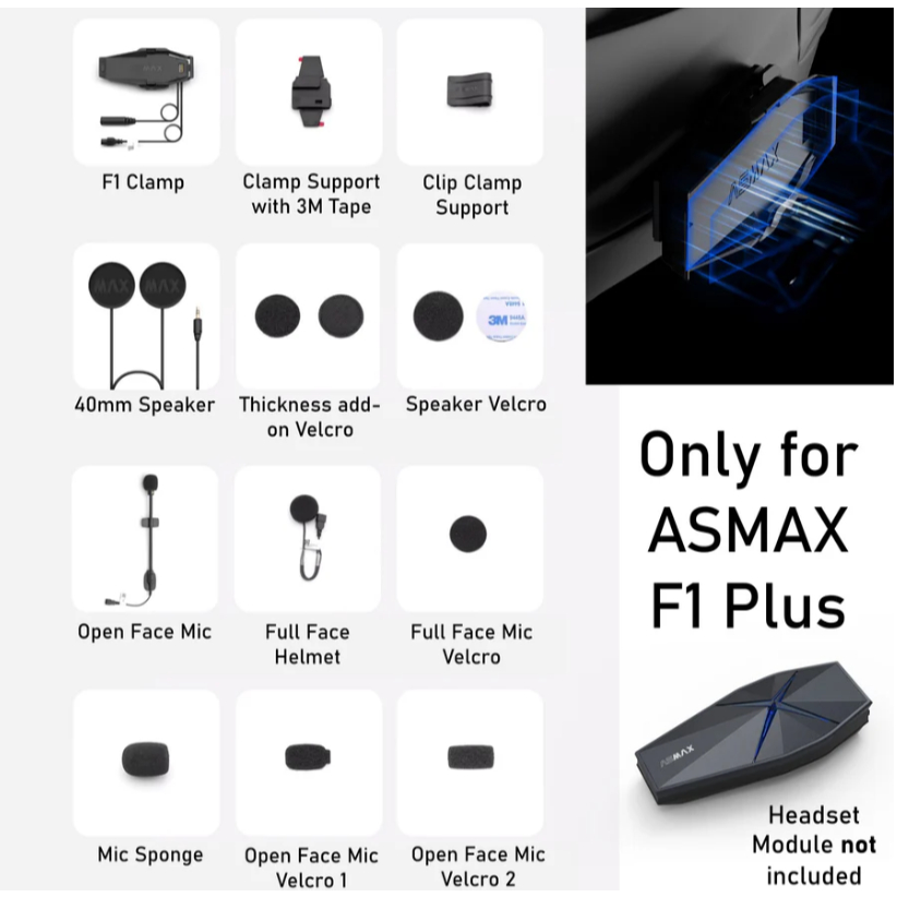 SG SELLER - ASMAX F1 Plus Accessories Clamp + Audio Kit (does not ...