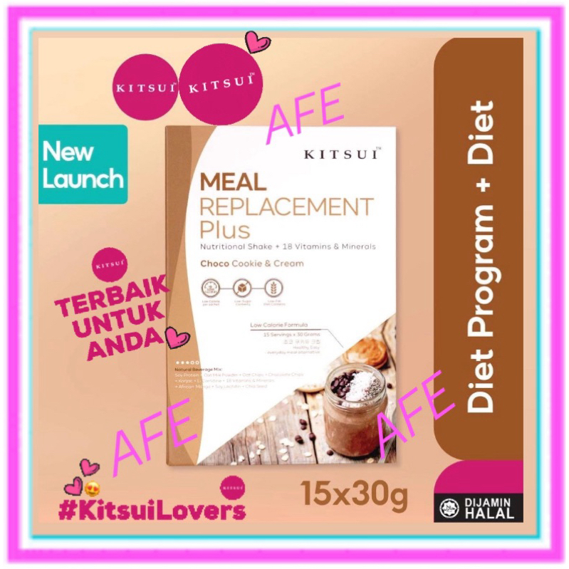 Value Buy 🔥 Kitsui Meal Replacement PLUS 15s x 30g | Shopee Malaysia