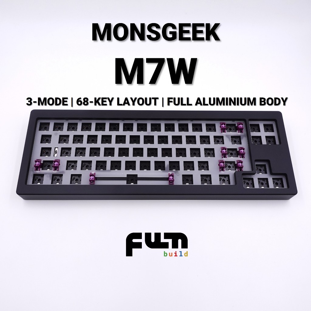 MonsGeek M7W CNC Aluminium Mechanical Keyboard Barebones Kit | Shopee Malaysia