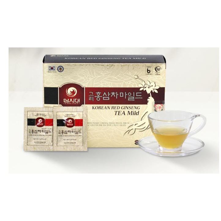 Korean No.1 Red Ginseng Mild Instant Tea Bag Pack 50 Packets Made in ...