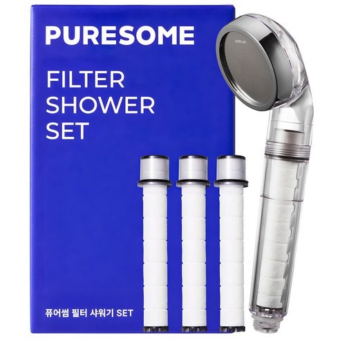 BODYLUV Puresome Filter Shower 6 months set Filter Head + Filter refill ...