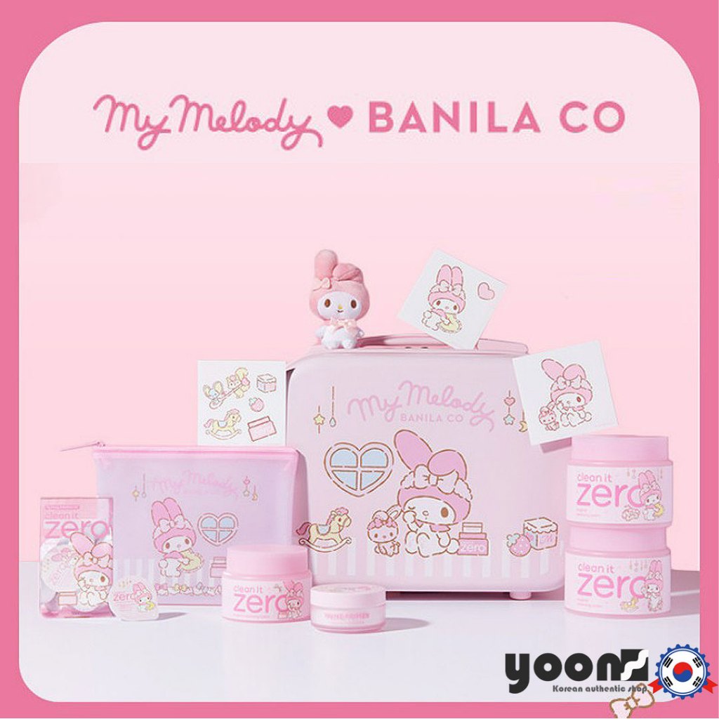 [BANILA CO x MY MELODY] Original Cleansing Balm / Prime Primer Finish Powder Set_From Korea ...