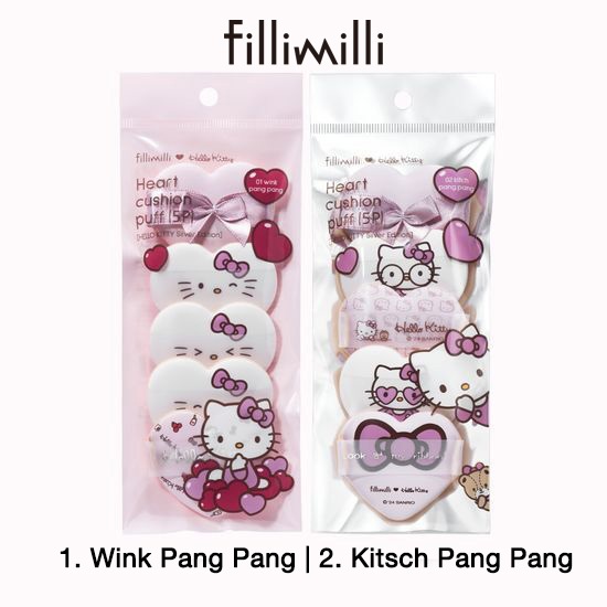 Fillimilli | Hello Kitty Heart Shape Puff 5pcs | Shopee Malaysia