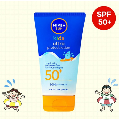 NIVEA Sun Kids Ultra Protect Lotion SPF50+ PA++++150ml Sunscreen ...