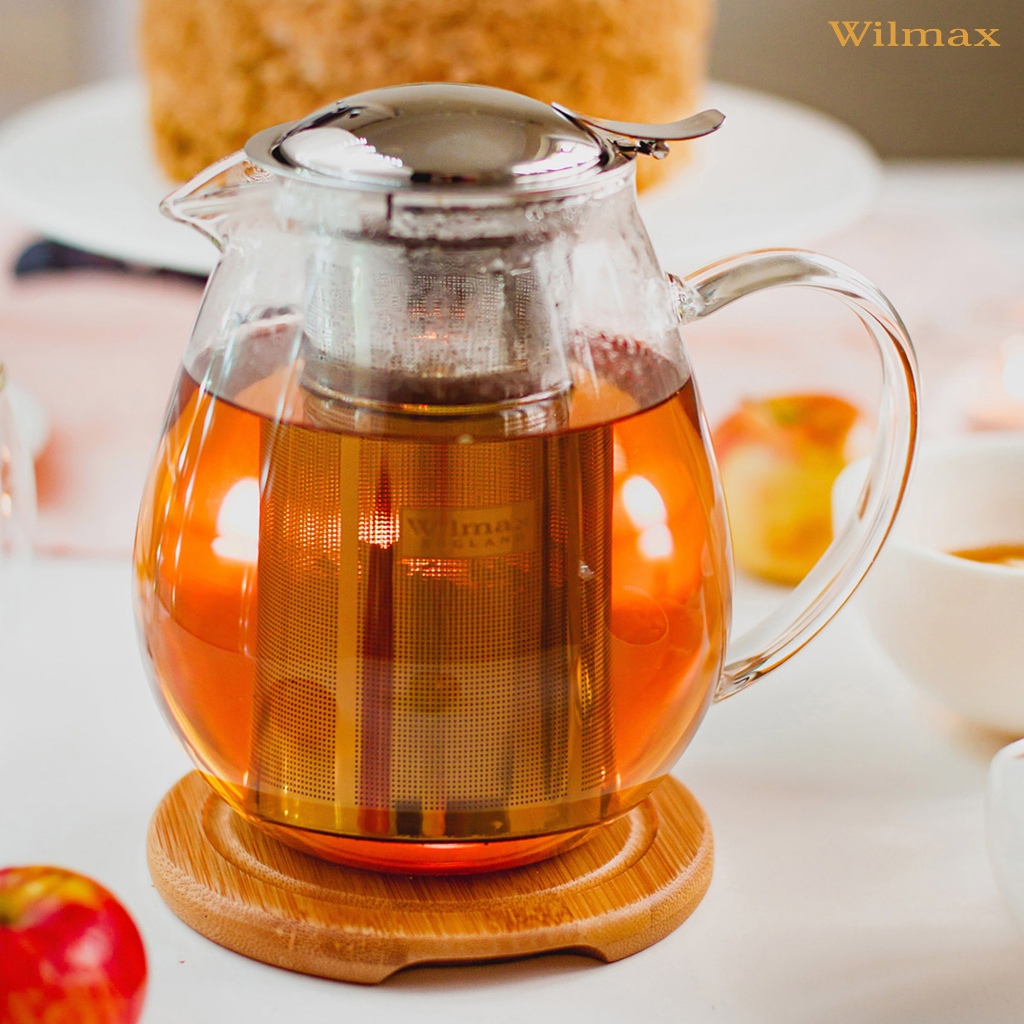 Wilmax England Thermo Glass Tea Pot 1300Ml | Shopee Malaysia