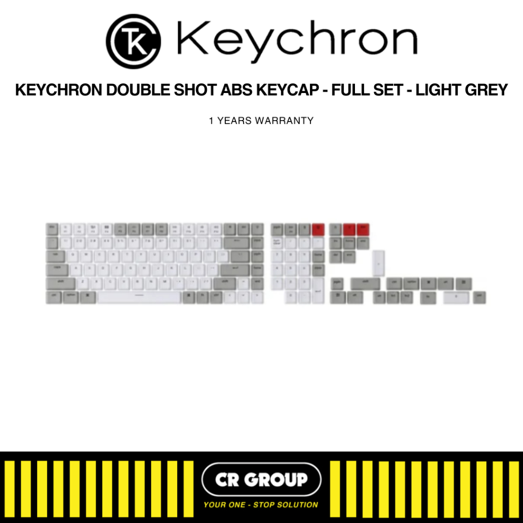 KEYCHRON Double Shot ABS - Full Set Keycap - Double-Shot Legends for ...