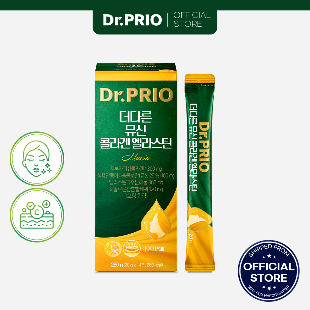 DR.PRIO MUCIN COLLAGEN ELASTIN 1box(14sticks) | Shopee Malaysia