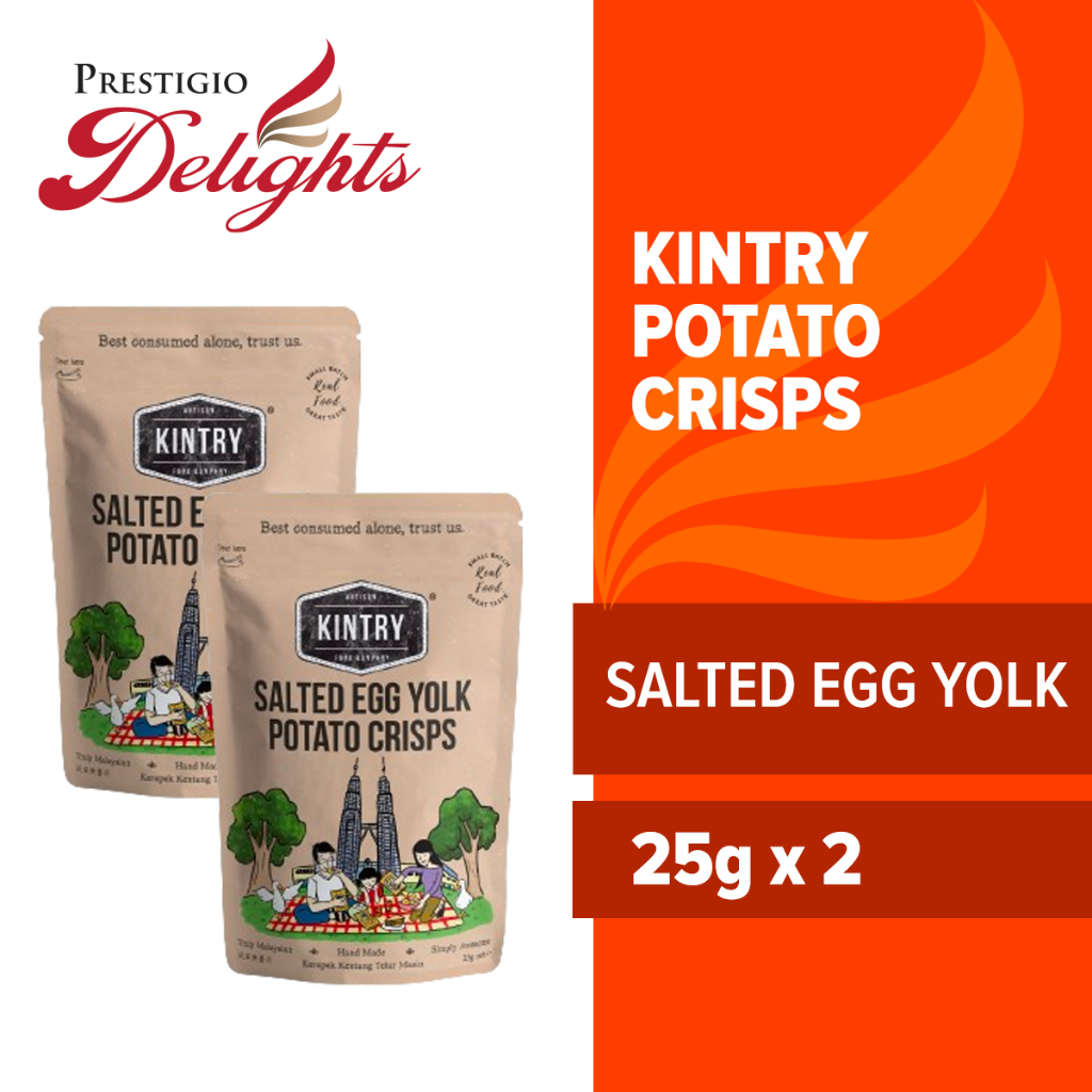 [Bundle of 2] Kintry Salted Egg Yolk Potato Crisps 25g | Shopee Malaysia